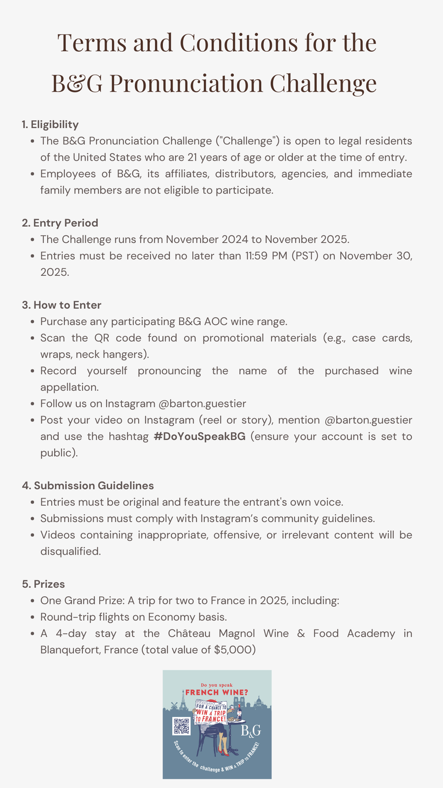 Terms and Conditions for the B&G Pronunciation Challenge | Barton ...