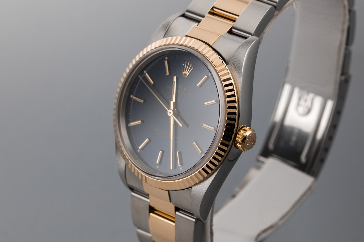 FS: 2001 Rolex Two Tone Oyster Perpetual 14233 Blue Dial - Rolex Forums ...