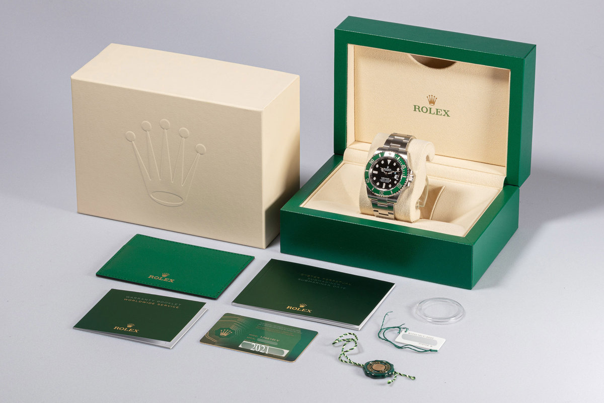 2020 Rolex Green 41mm Submariner 126610LV "Kermit" with Box & Card ...