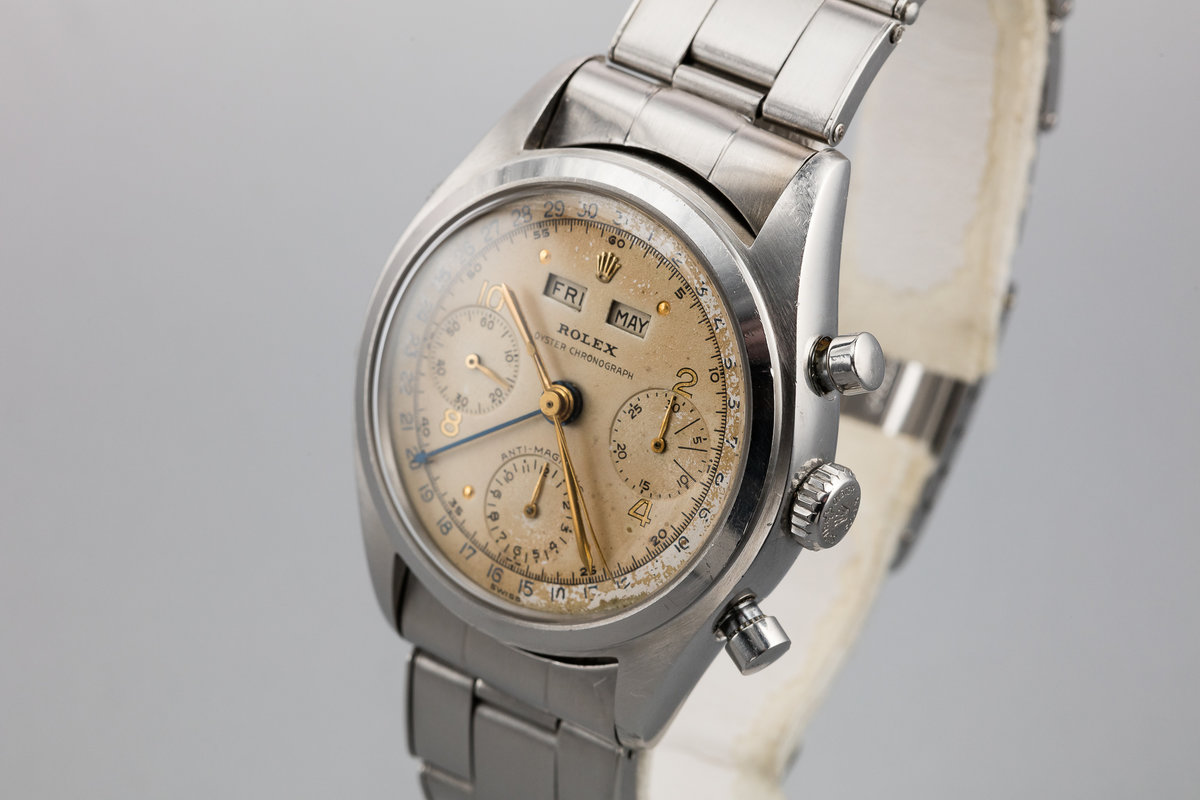 FS: 1952 Rolex Dato-Compax Chronograph 6036 Cream Dial with Service ...