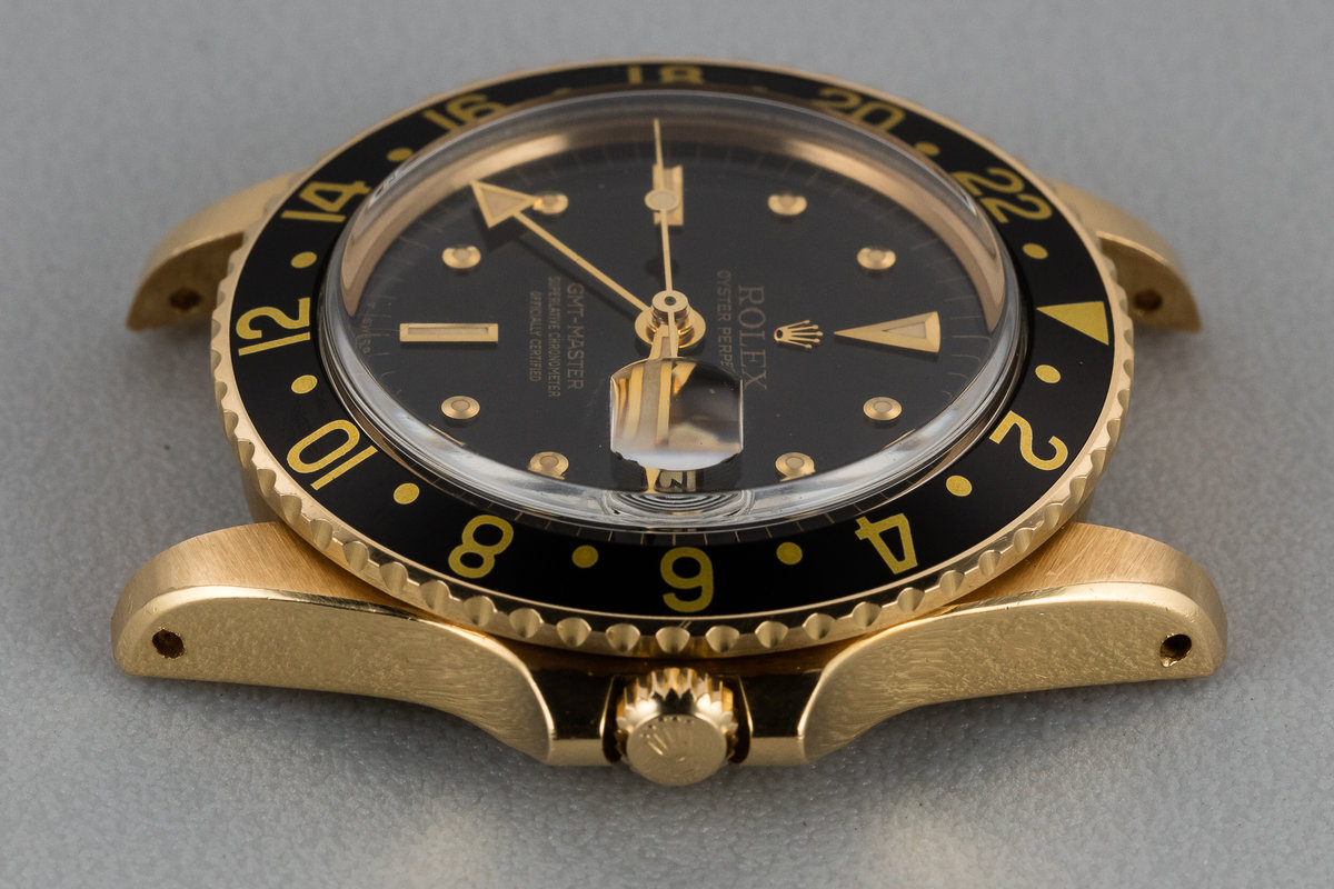 FS: 1979 Rolex 18K YG GMT-Master 1675 Black Nipple Dial with Box and ...