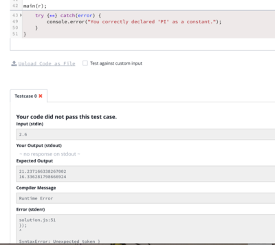 Day 1: Let and Const Discussions | Tutorials | HackerRank