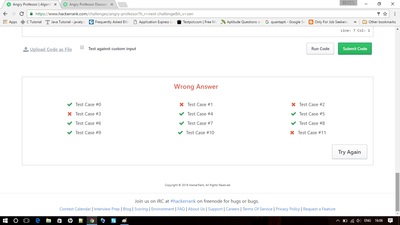Angry Professor Discussions | Algorithms | HackerRank