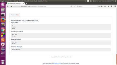 Day 6: Let's Review Discussions | Tutorials | HackerRank