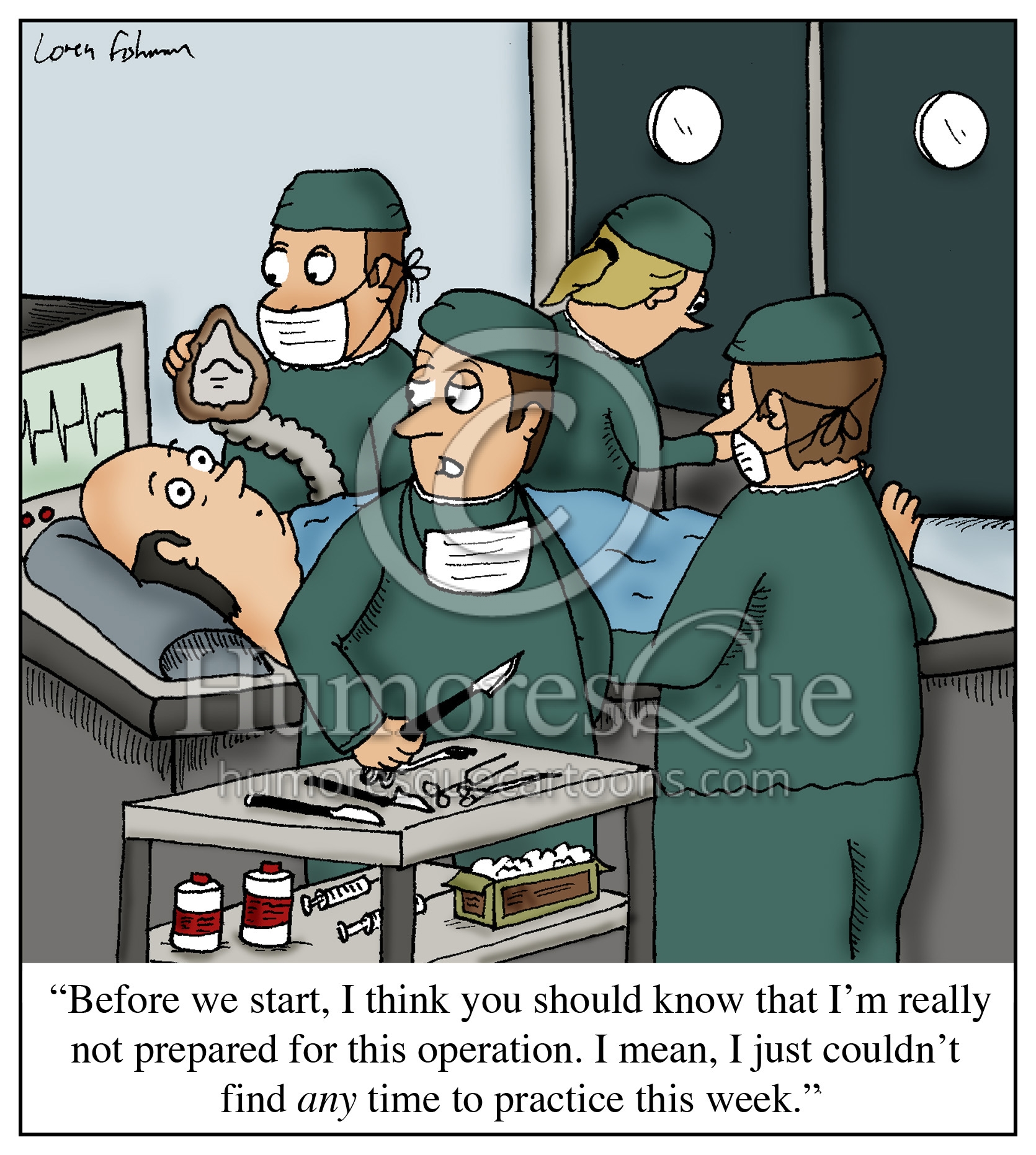 Cartoon: "Before we start, I think you should know that I'm really not ...