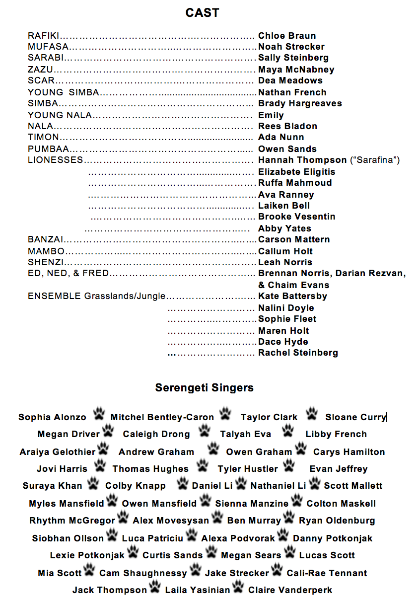 CAST Mary Poppins 2018 Music At Rousseau cast-mary-poppins-2018-music-at-rousseau