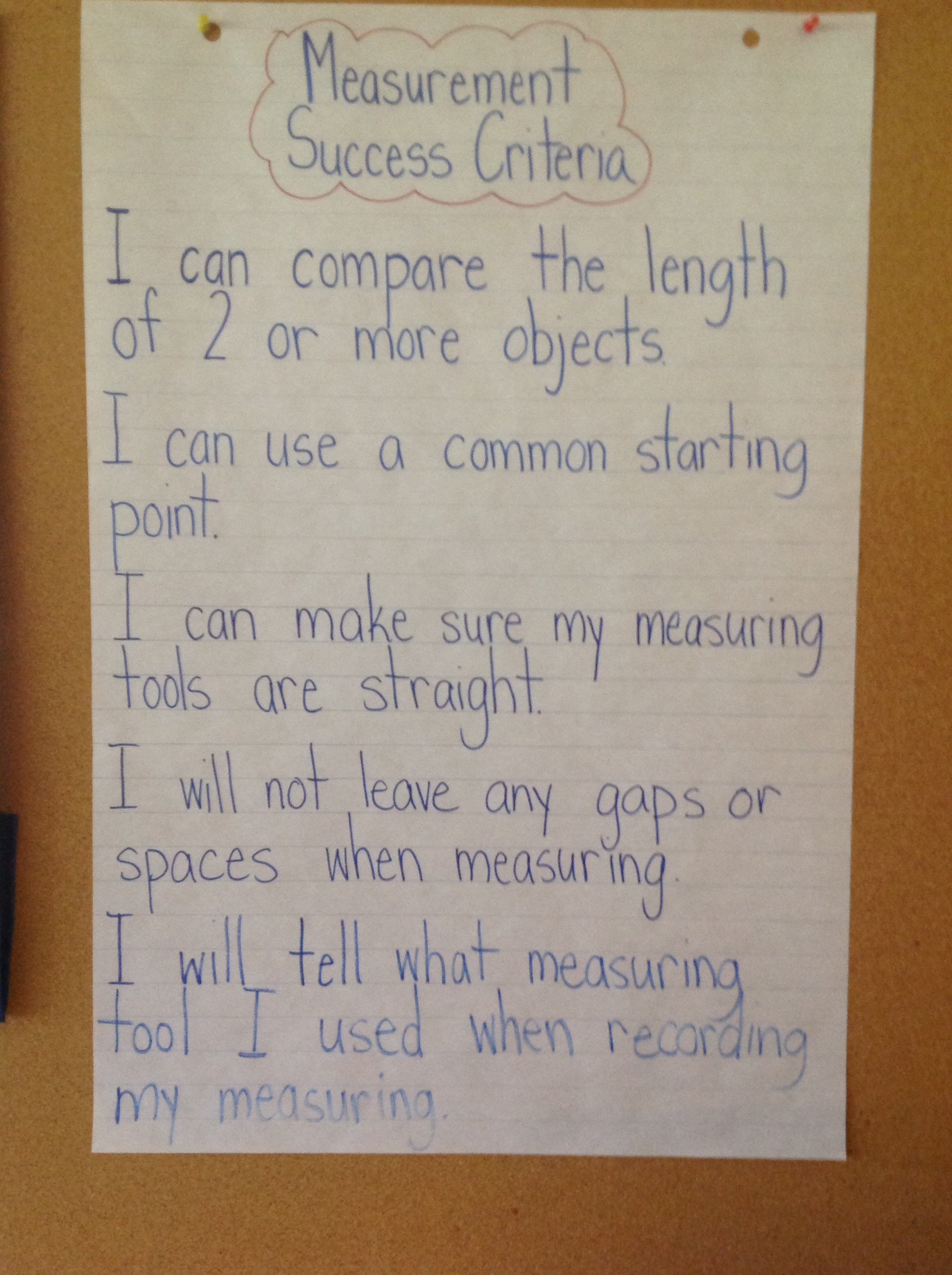 Measurement Success Criteria