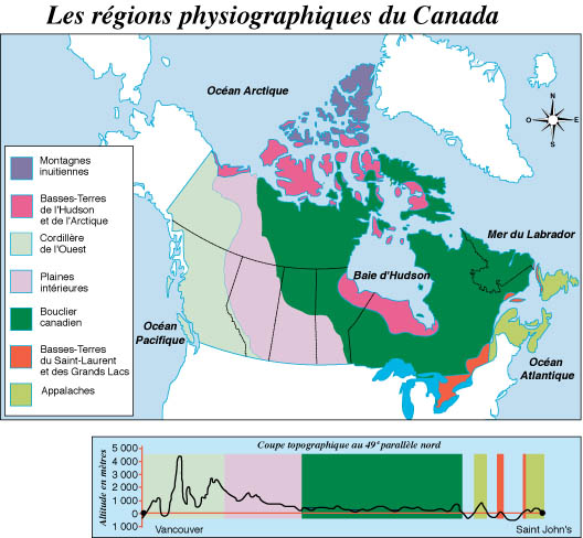 Les Regions Physiques Du Canada