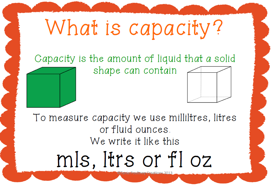 Capacity Volume And All Of That Other FUN STUFF Mr Calabrese Grade 5 6