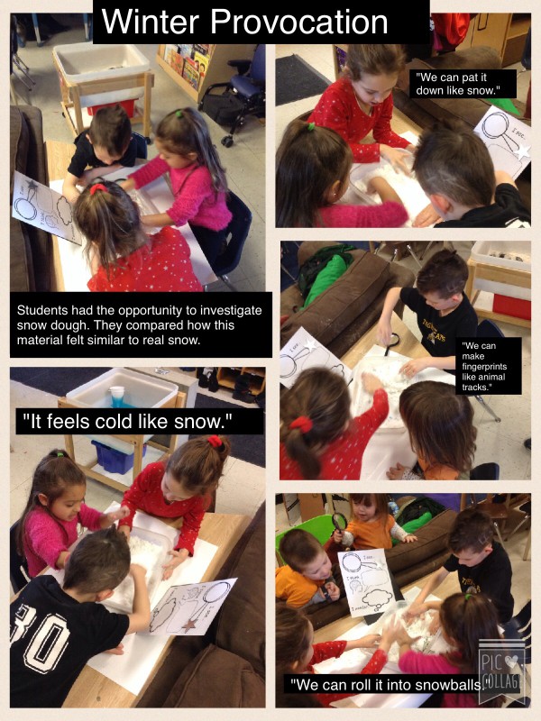 Winter Provocation – Our Kindergarten Journey