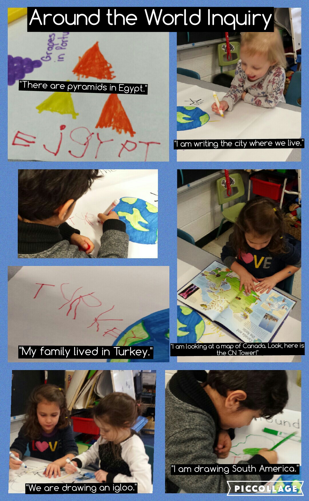 Around the World Inquiry – Our Kindergarten Journey