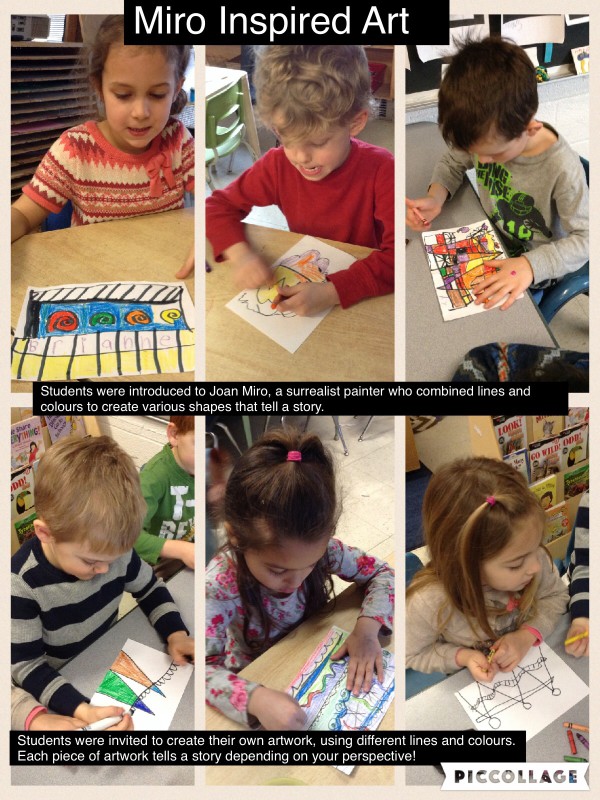 Joan Miro Inspired Art – Our Kindergarten Journey