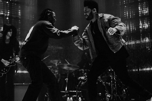 The Weeknd Performs “Sidewalks” With Kendrick Lamar In L.A. | HWING