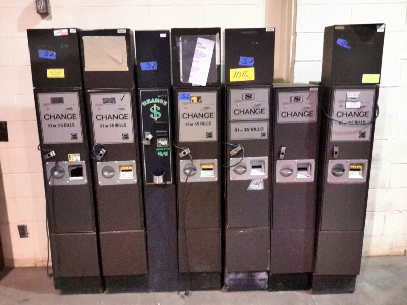 iBid Lot # 1016 - Vending Dollar Bill Change Machines (7 each)