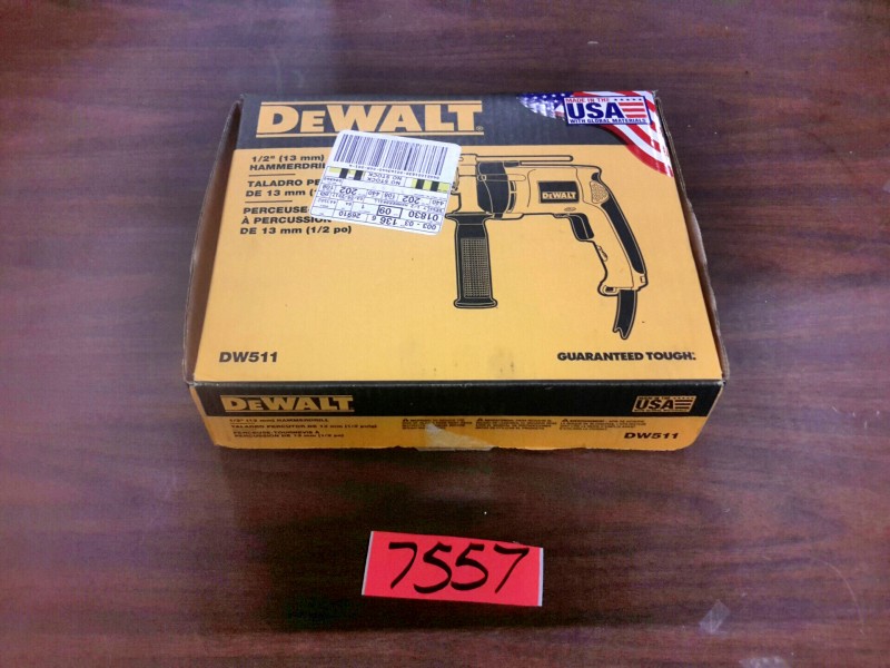 iBid Lot # 7557 - DeWalt Model DW511 Hammer Drill (electric NIB)