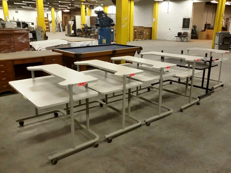 iBid Lot # 9434 - Anthro Carts w/Adjustable Platforms