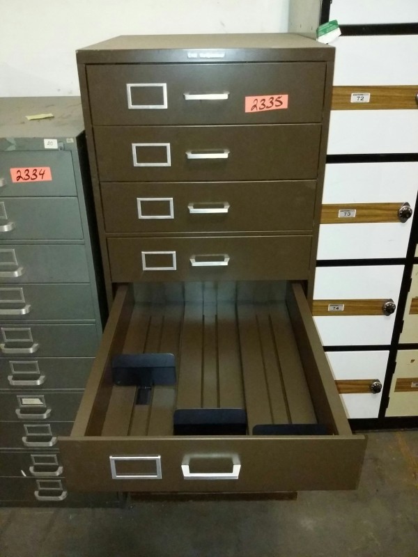 iBid Lot # 2335 - UMI The Space Saver Microfilm File Cabinet
