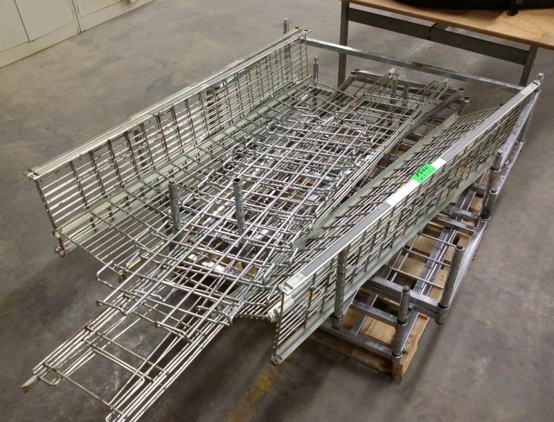 iBid Lot # 5844 - Pallet of Dunnage Racks & Wire Shelving Unit