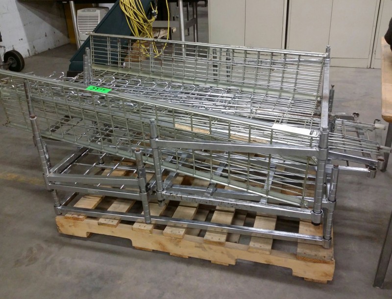 iBid Lot # 5844 - Pallet of Dunnage Racks & Wire Shelving Unit