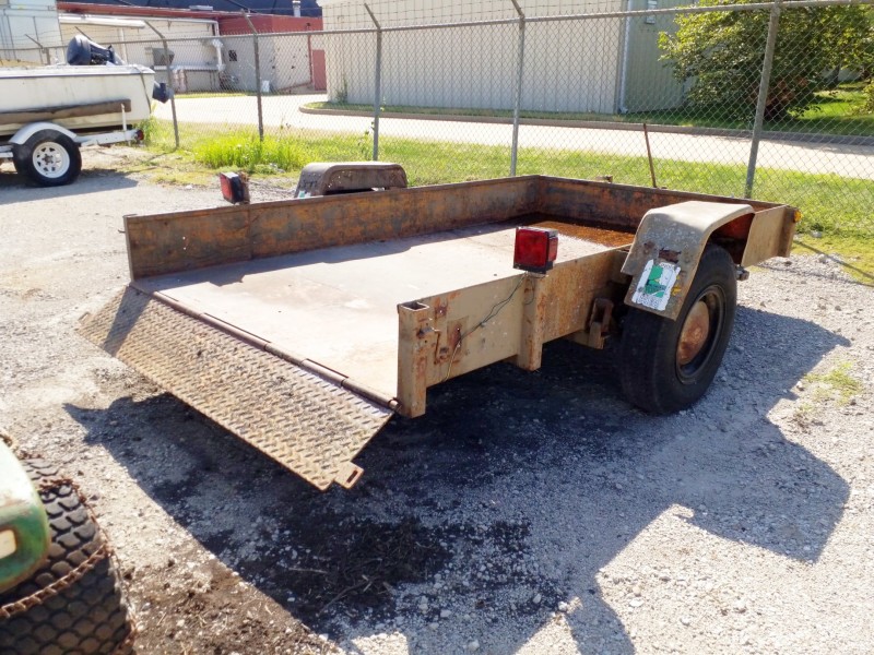 iBid Lot # 6892 - Trailevator by Magline Tilt Bed Utility Trailer (no title