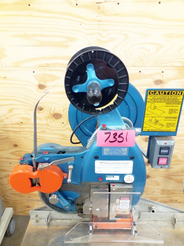 iBid Lot # 7351 - ISP Stitching & Bindary Model S3A 7/8 Machine