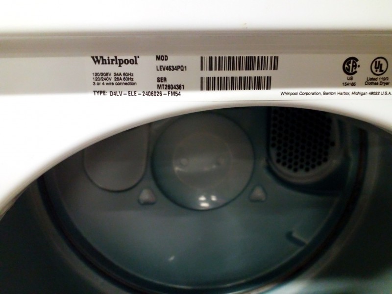 iBid Lot # 8659 - Whirlpool Dryer