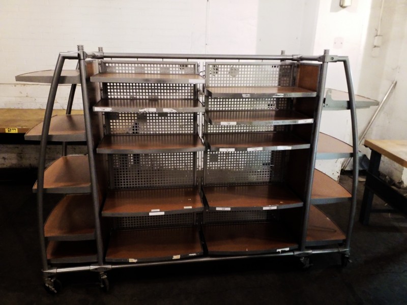 iBid Lot # 8878 - Merchandising Rack w/Wheels