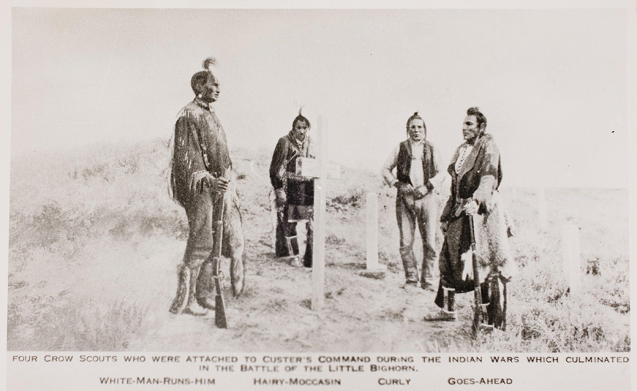 Four Crow Scouts Who Were Attached to Custer's Command During the ...