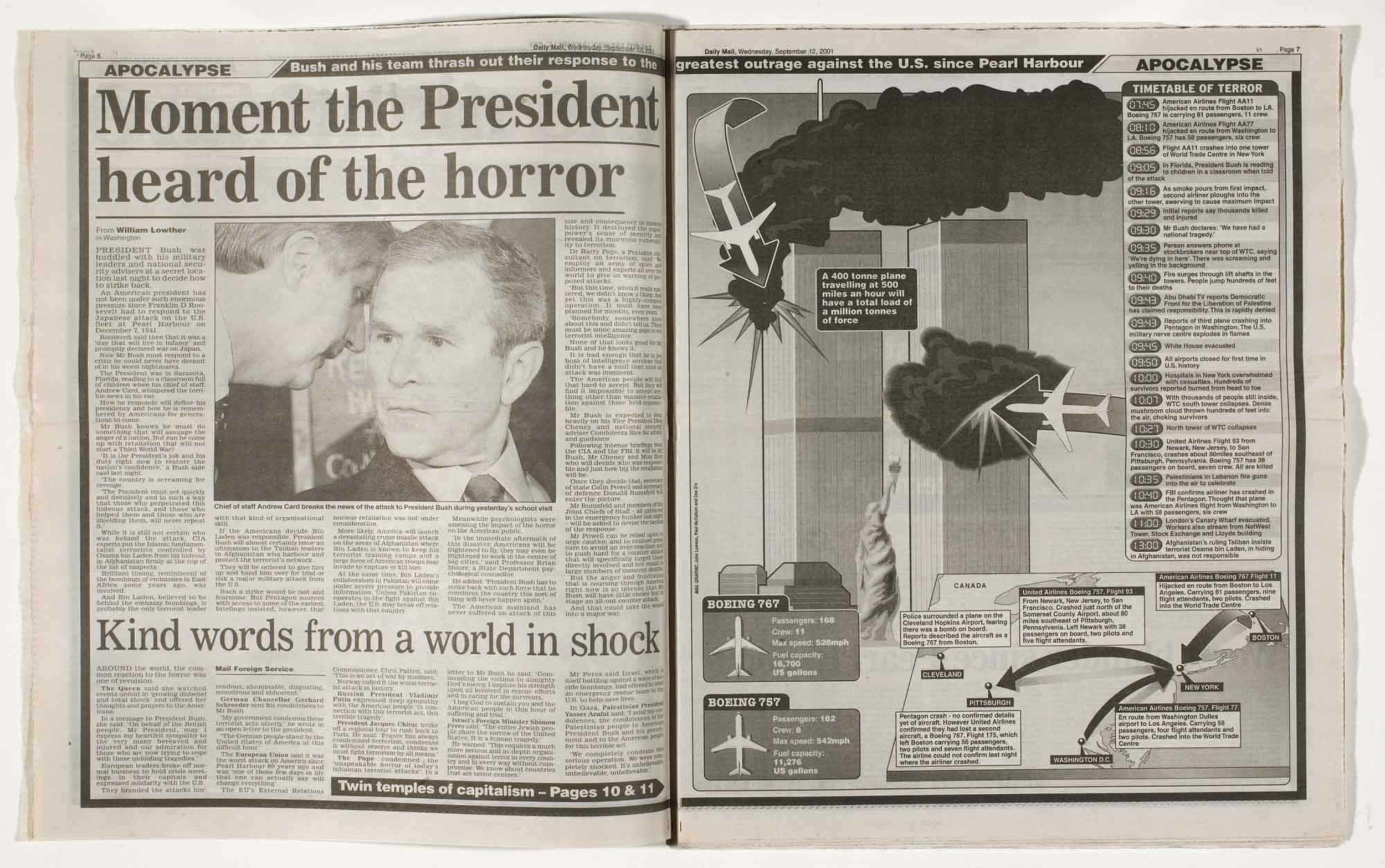 Newspaper: Apocalypse: New York. September 11, 2001 | International ...