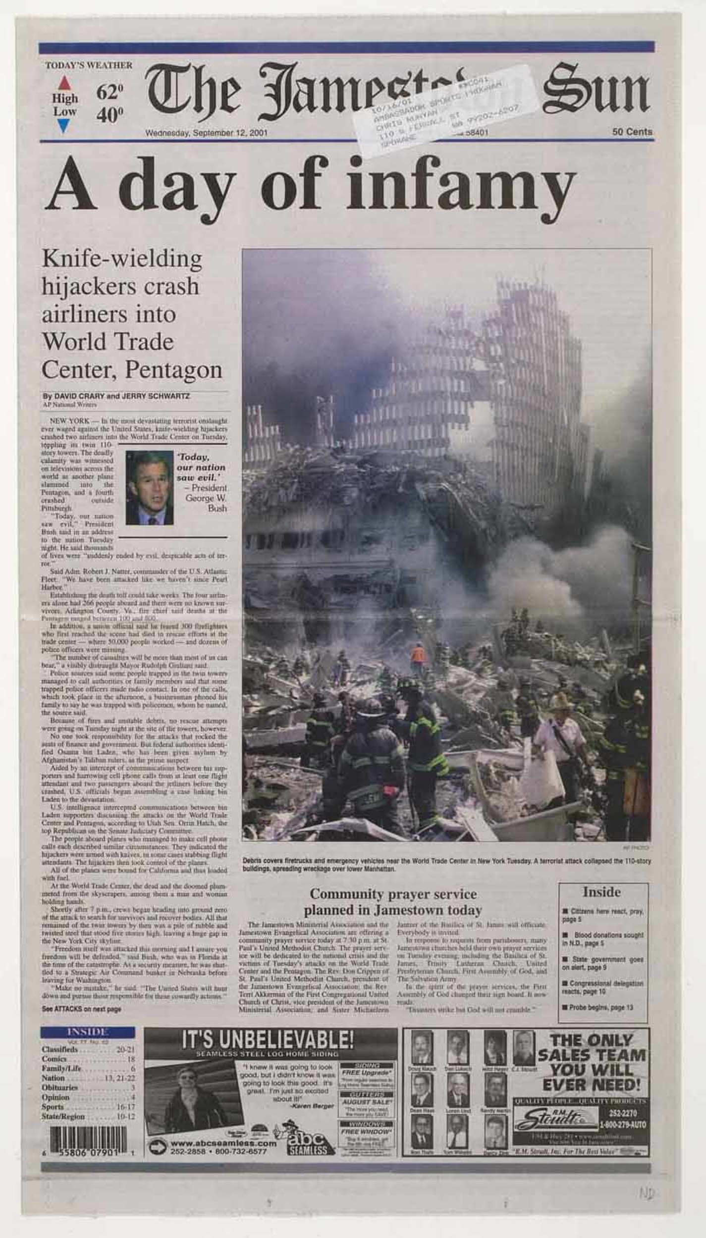 Newspaper: A Day of Infamy - 1 | ICP
