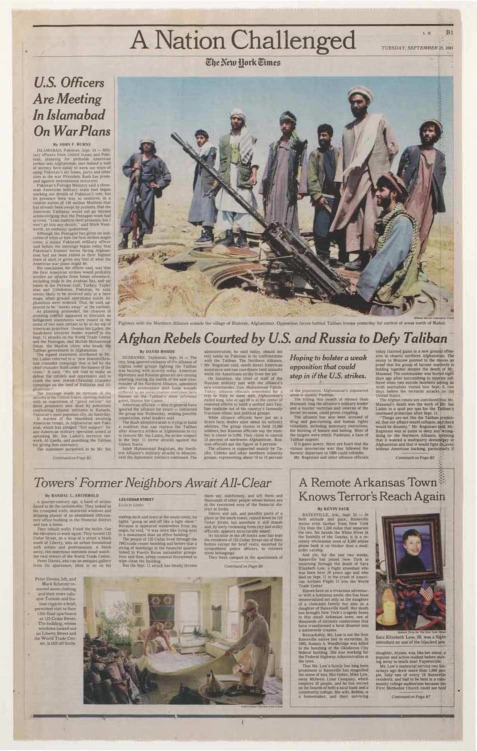 Newspaper: Afghan Rebels Courted by U.S. and Russia to Defy Taliban ...