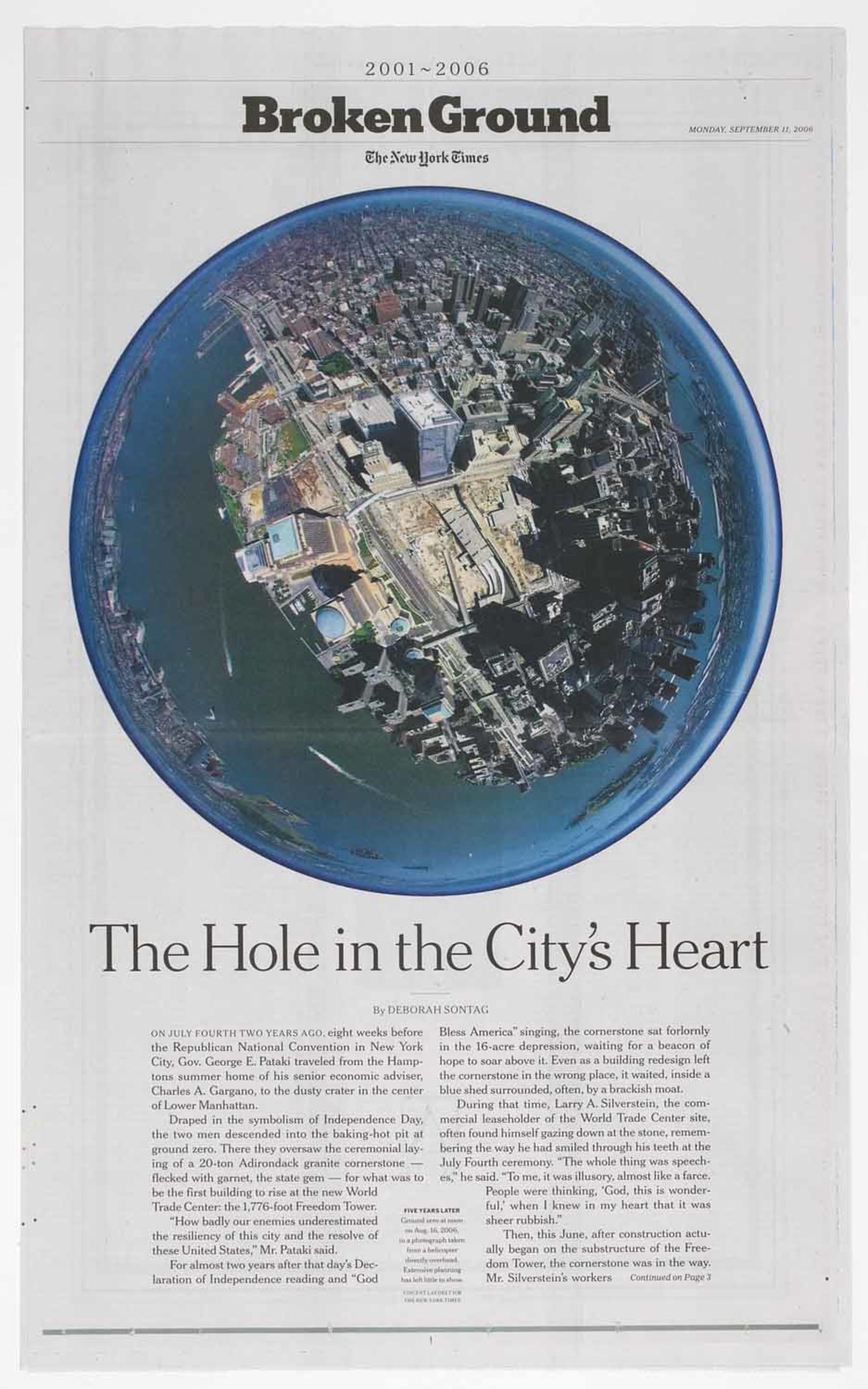 Newspaper: Bush Marks 9/11 at Ground Zero as New York Remembers ...