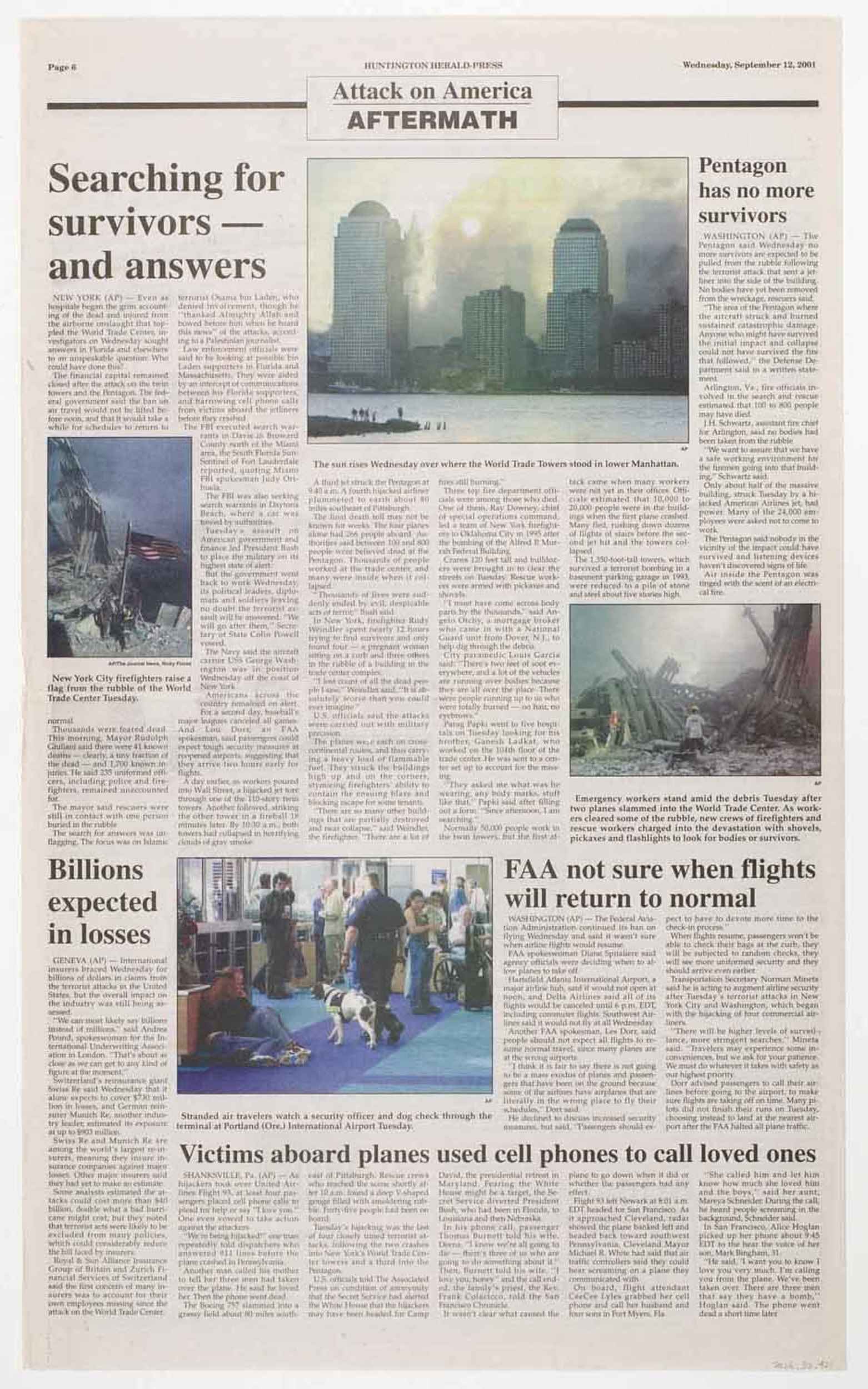 Newspaper: Aftermath | International Center of Photography