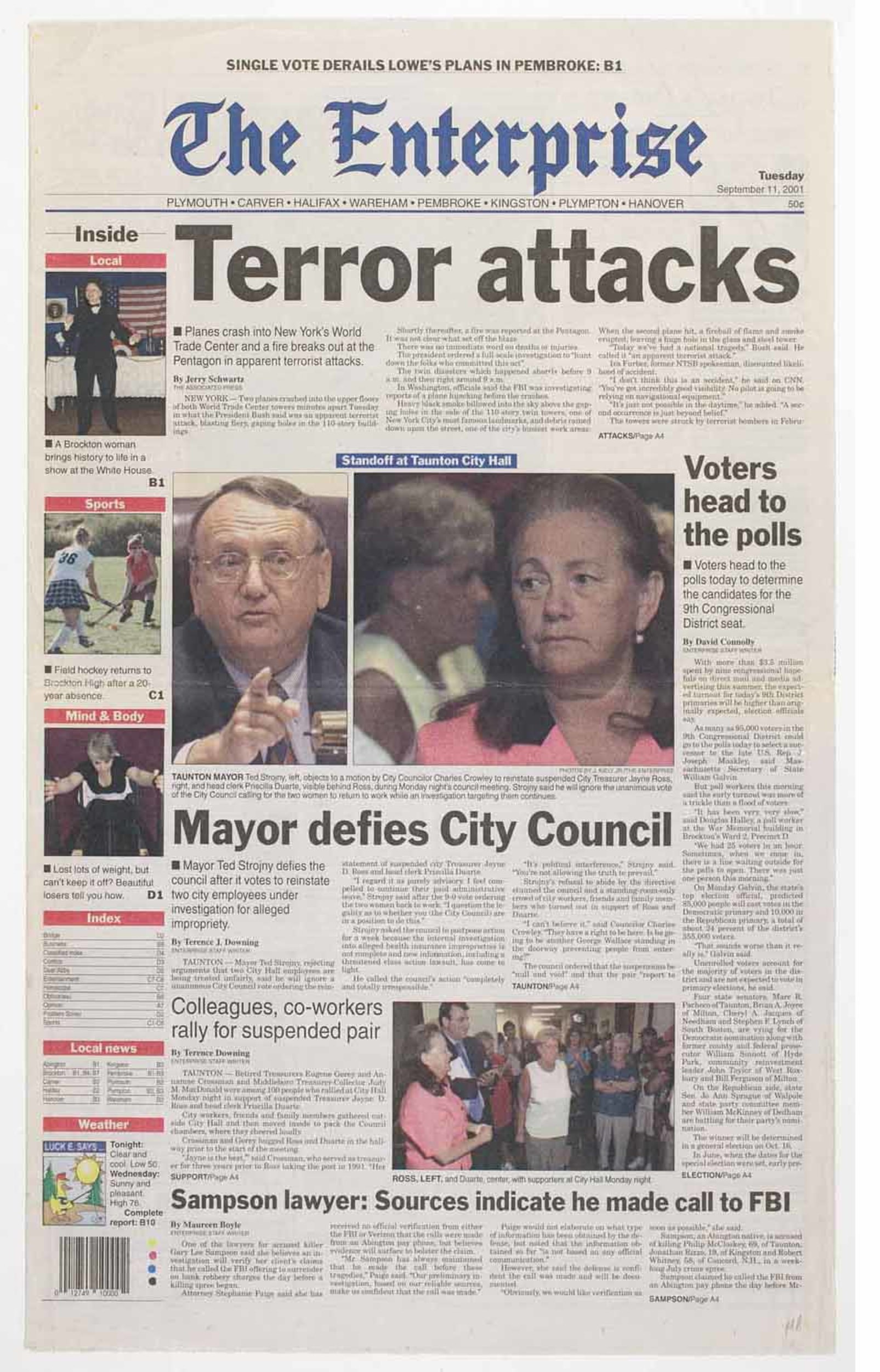Newspaper: Terror Attacks | International Center of Photography