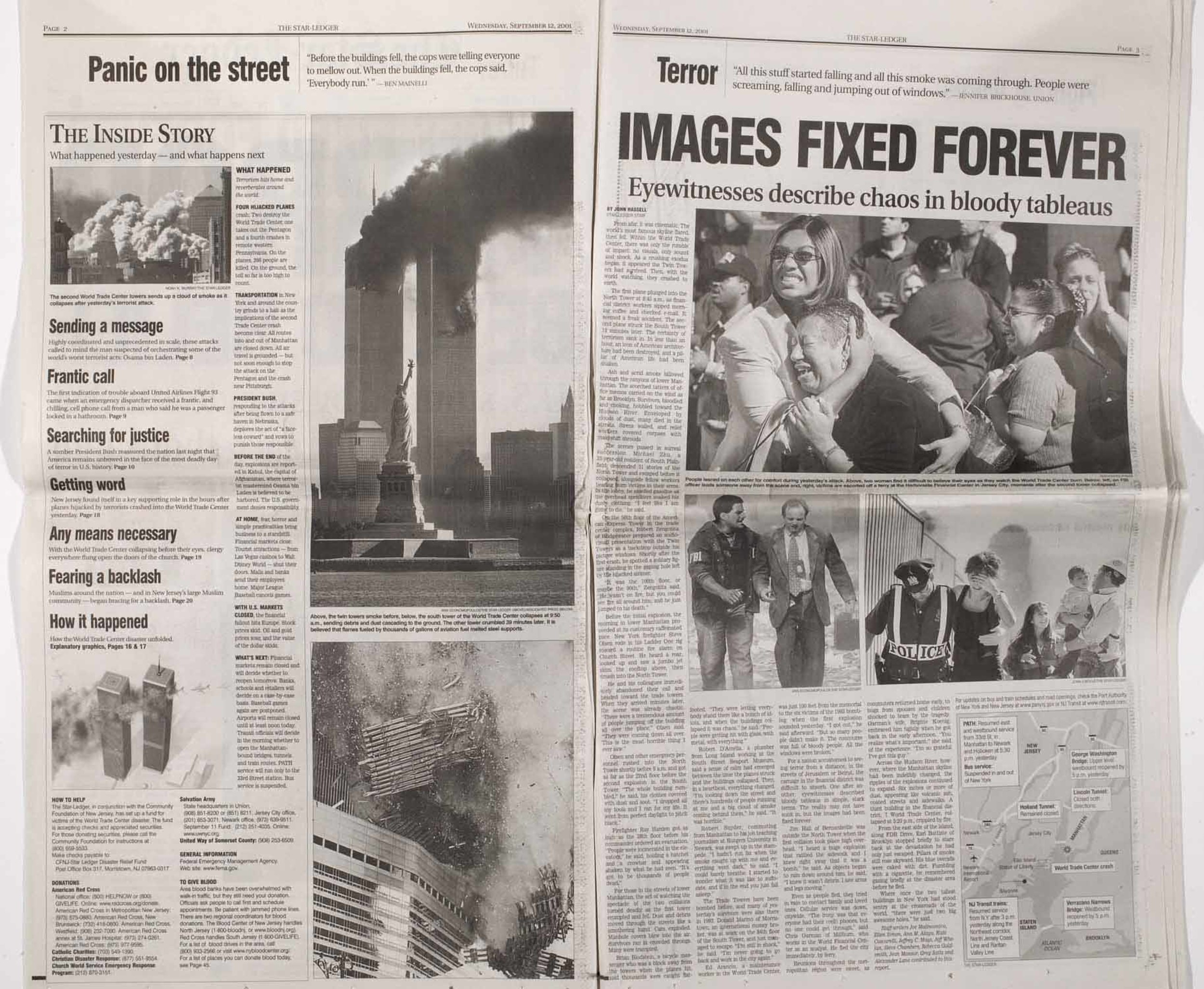 Newspaper: Terror Beyond Belief | International Center of Photography