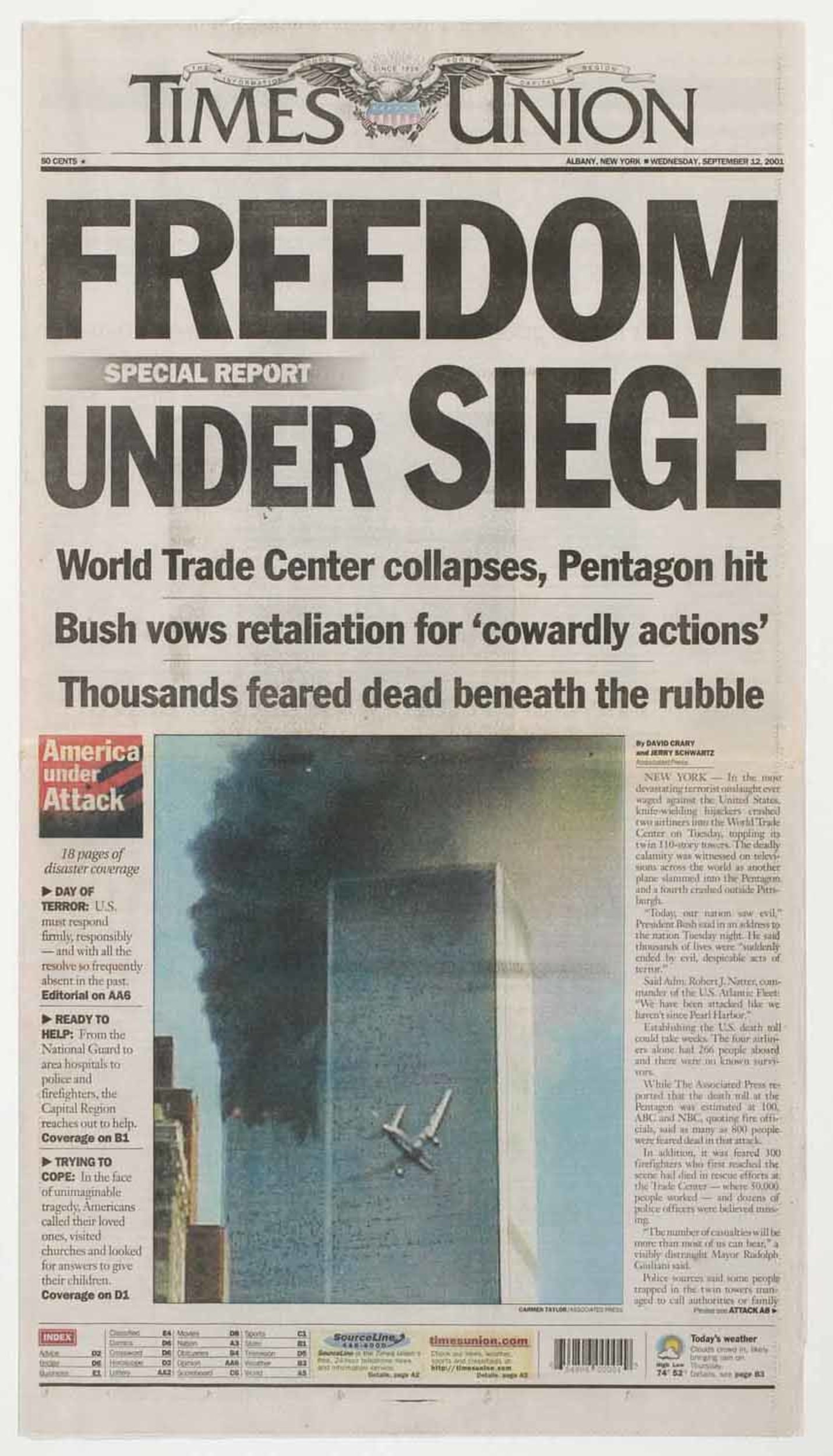 Newspaper: Freedom Under Siege | International Center of Photography