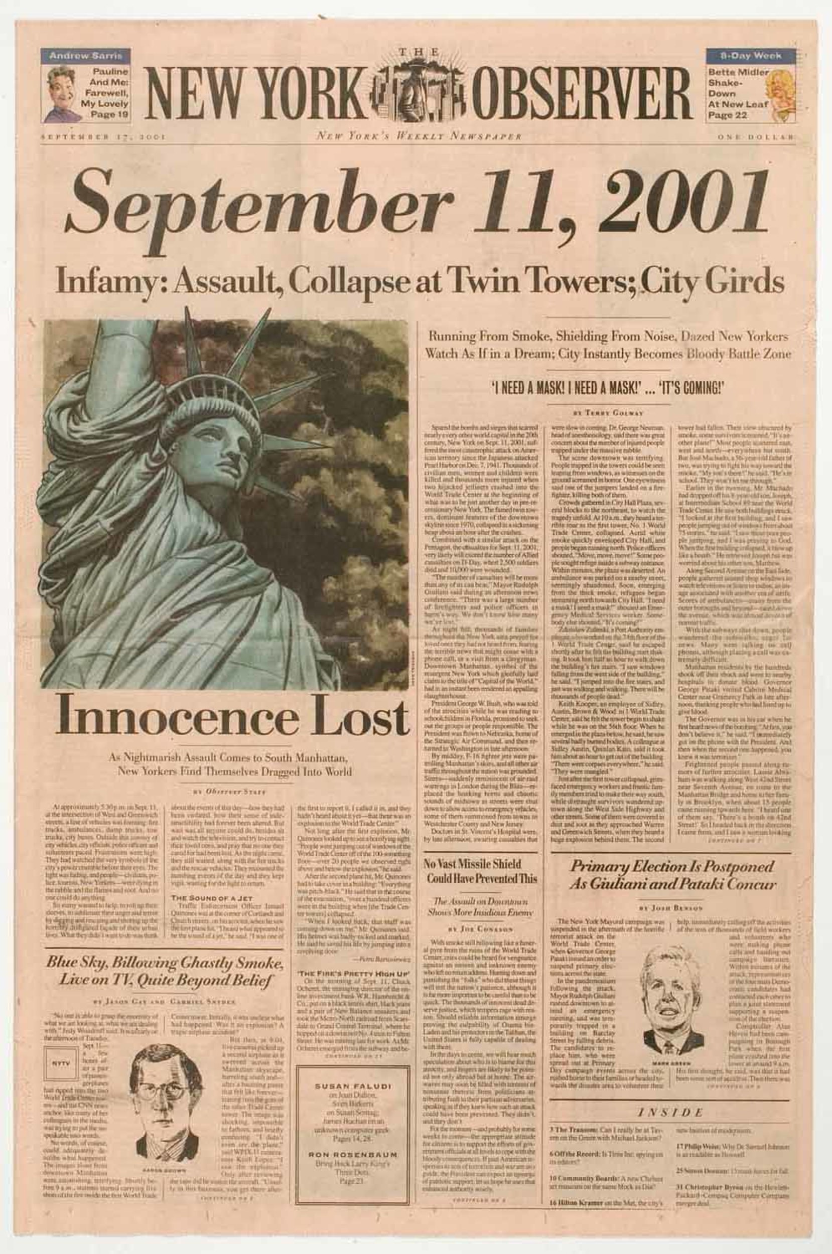 Newspaper: September 11, 2001 | International Center of Photography