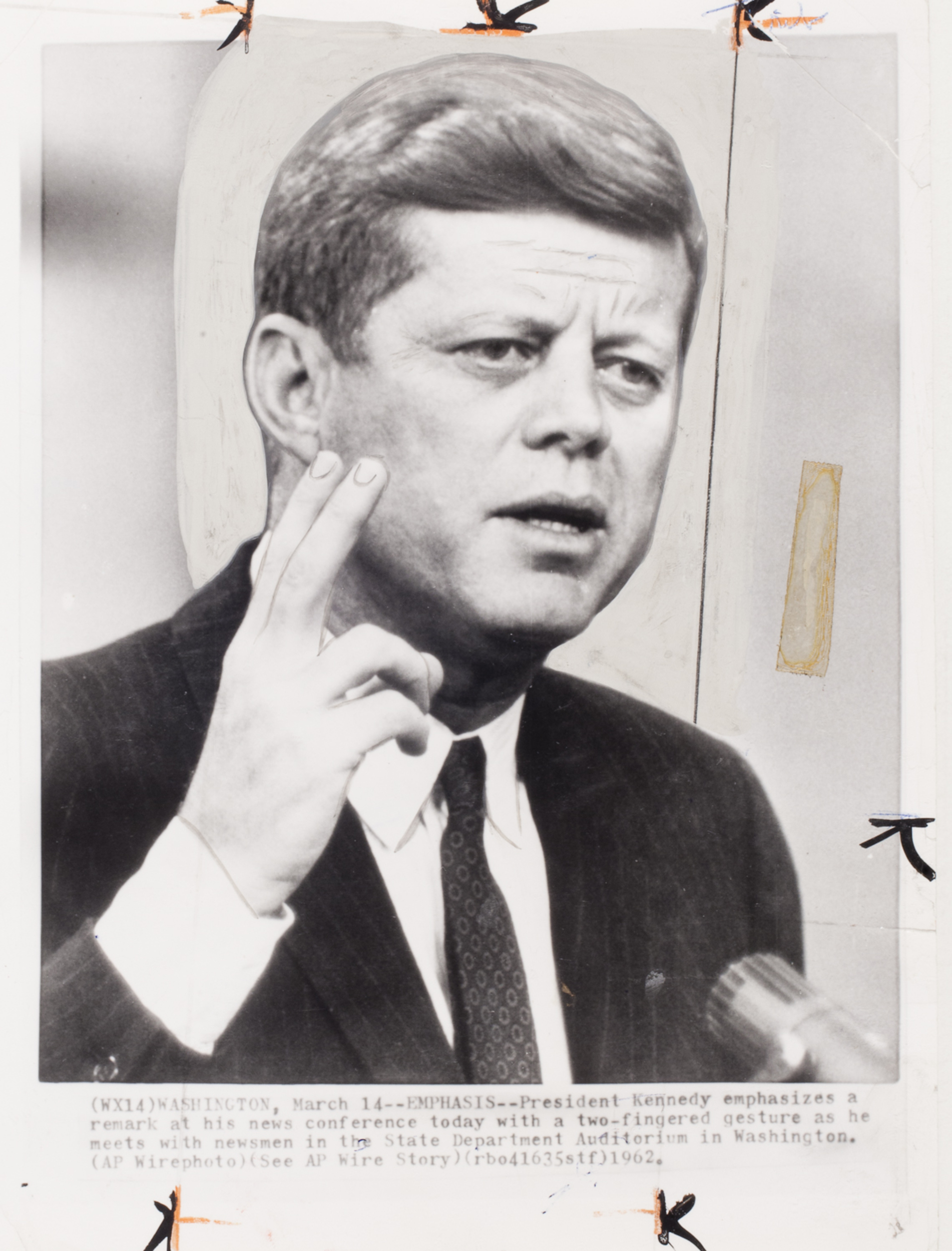 [John F. Kennedy speaking at news conference, Washington, DC ...