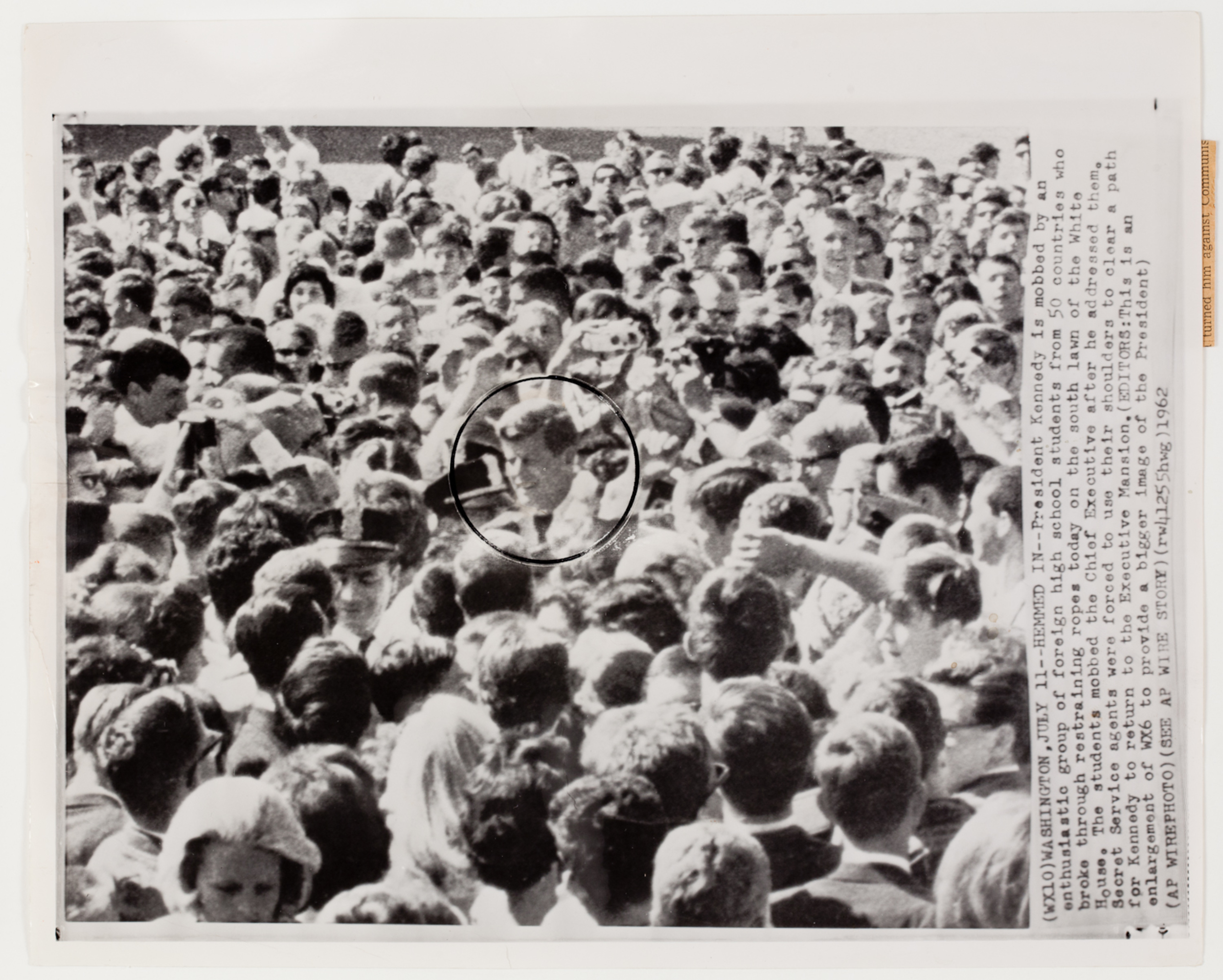 [President John F. Kennedy amidst a crowd, Washington, D.C ...