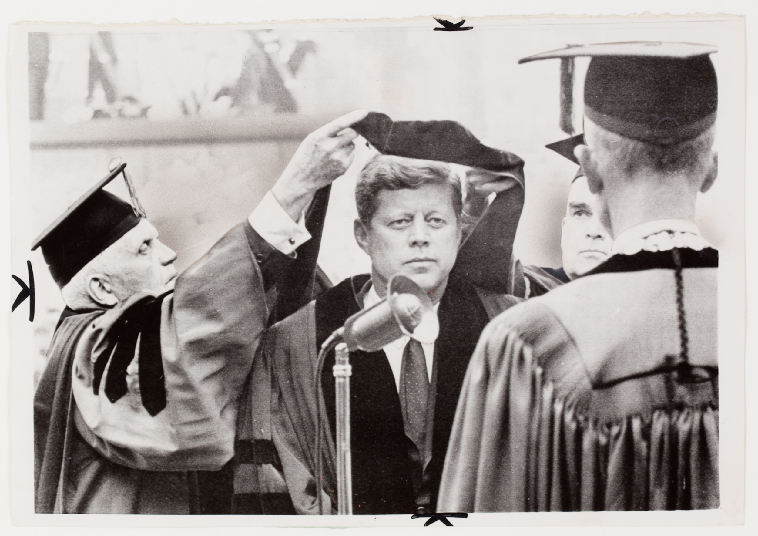 [President John F. Kennedy receiving honorary degree, New Haven ...