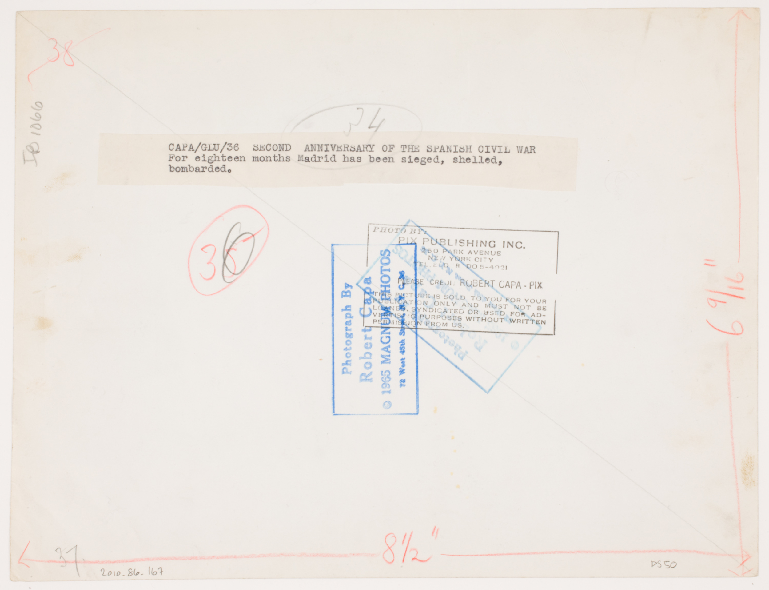 [Fallen telephone pole after air raid, Madrid] | International Center ...