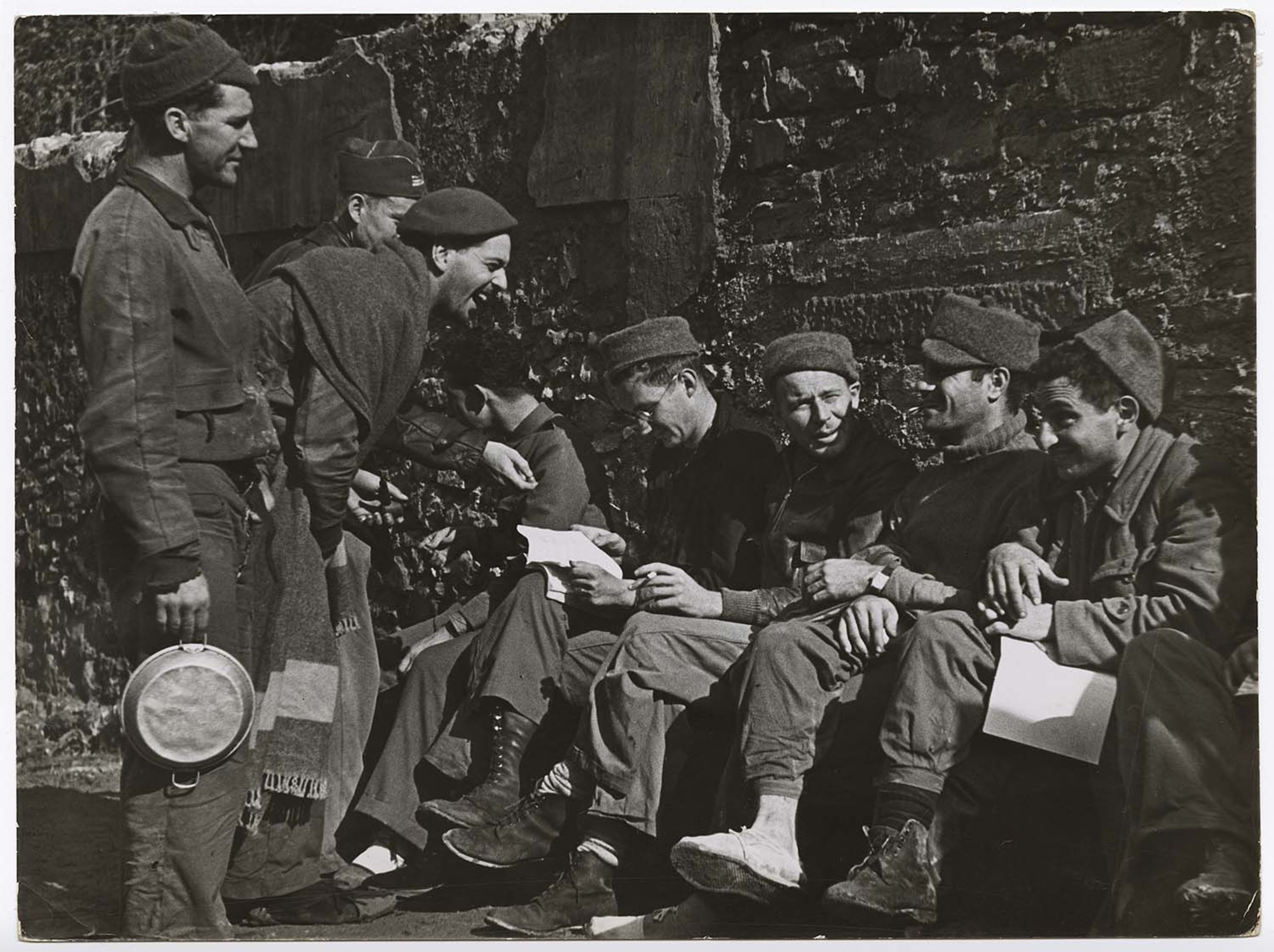 [Members of the Abraham Lincoln Brigade, farewell ceremony for the ...