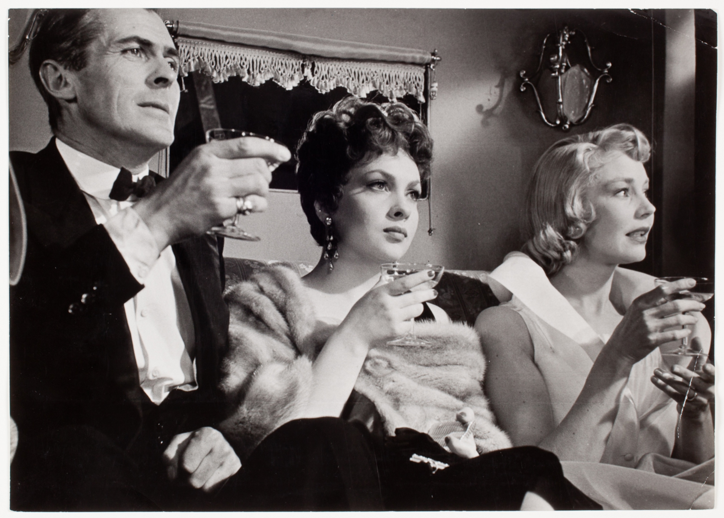 [Edward Underdown (left), Gina Lollobrigida (center) and Jennifer Jones ...