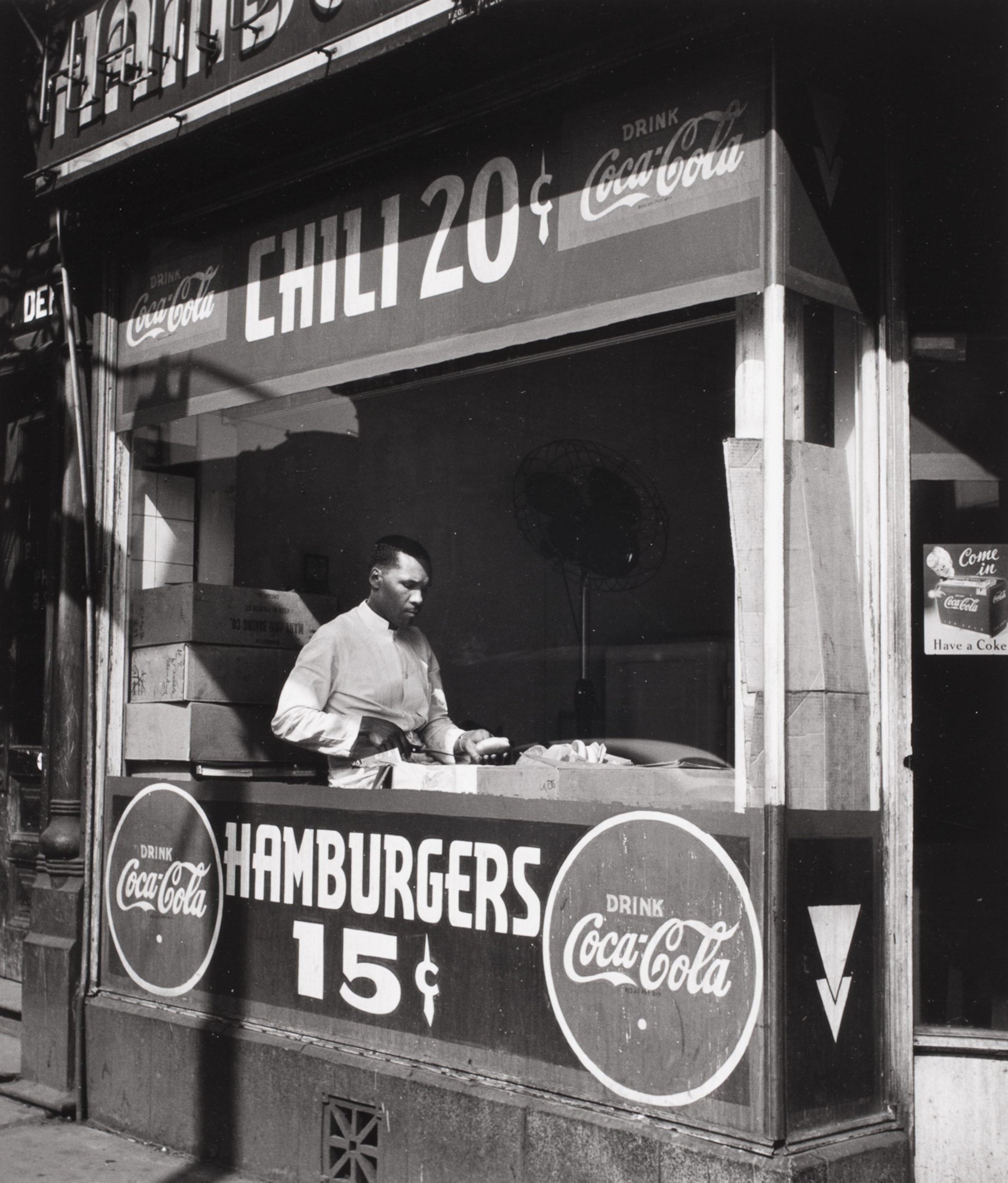 [Hamburger stand] | International Center of Photography
