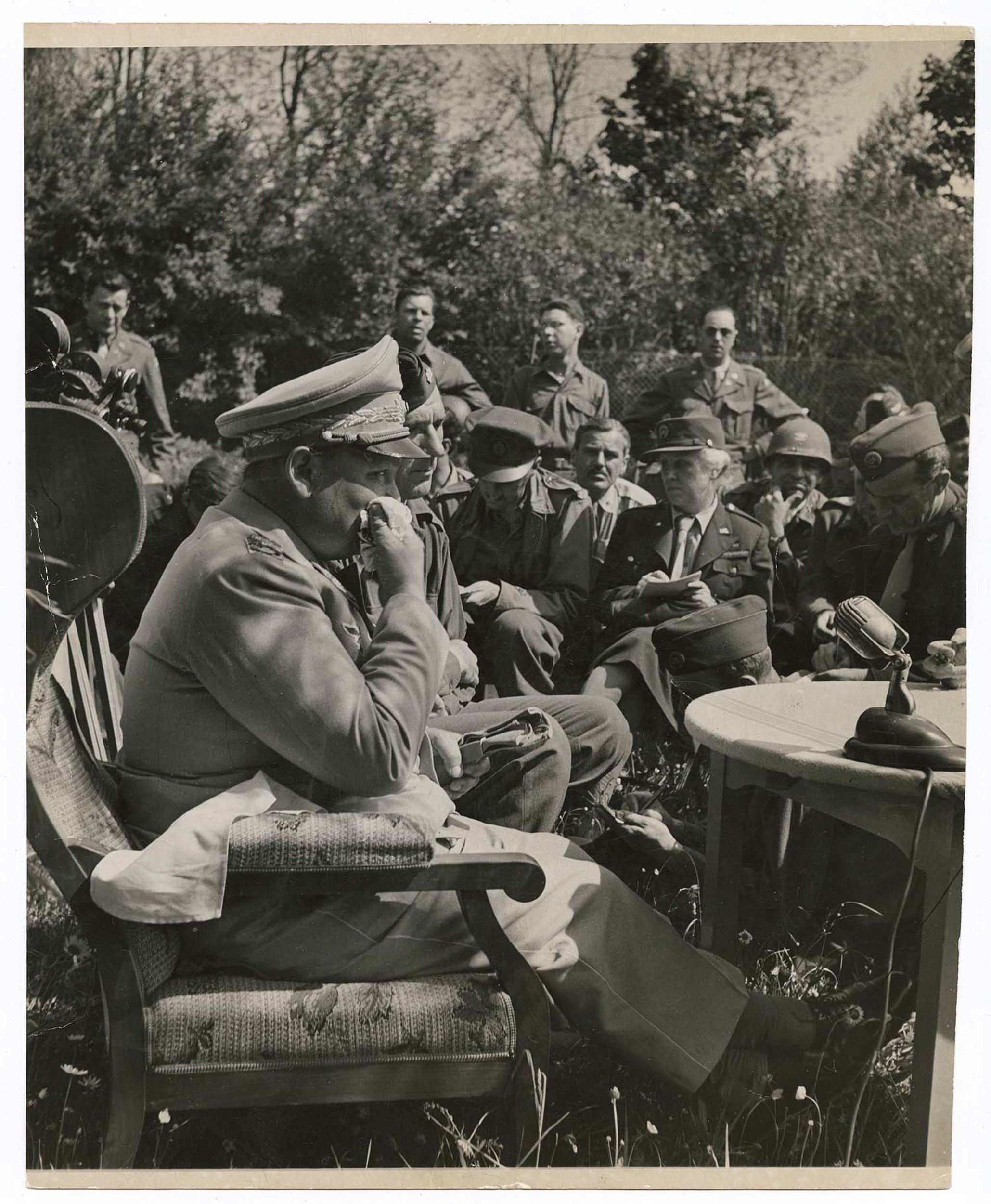 Reich Marshall Goering after being taken prisoner under press ...