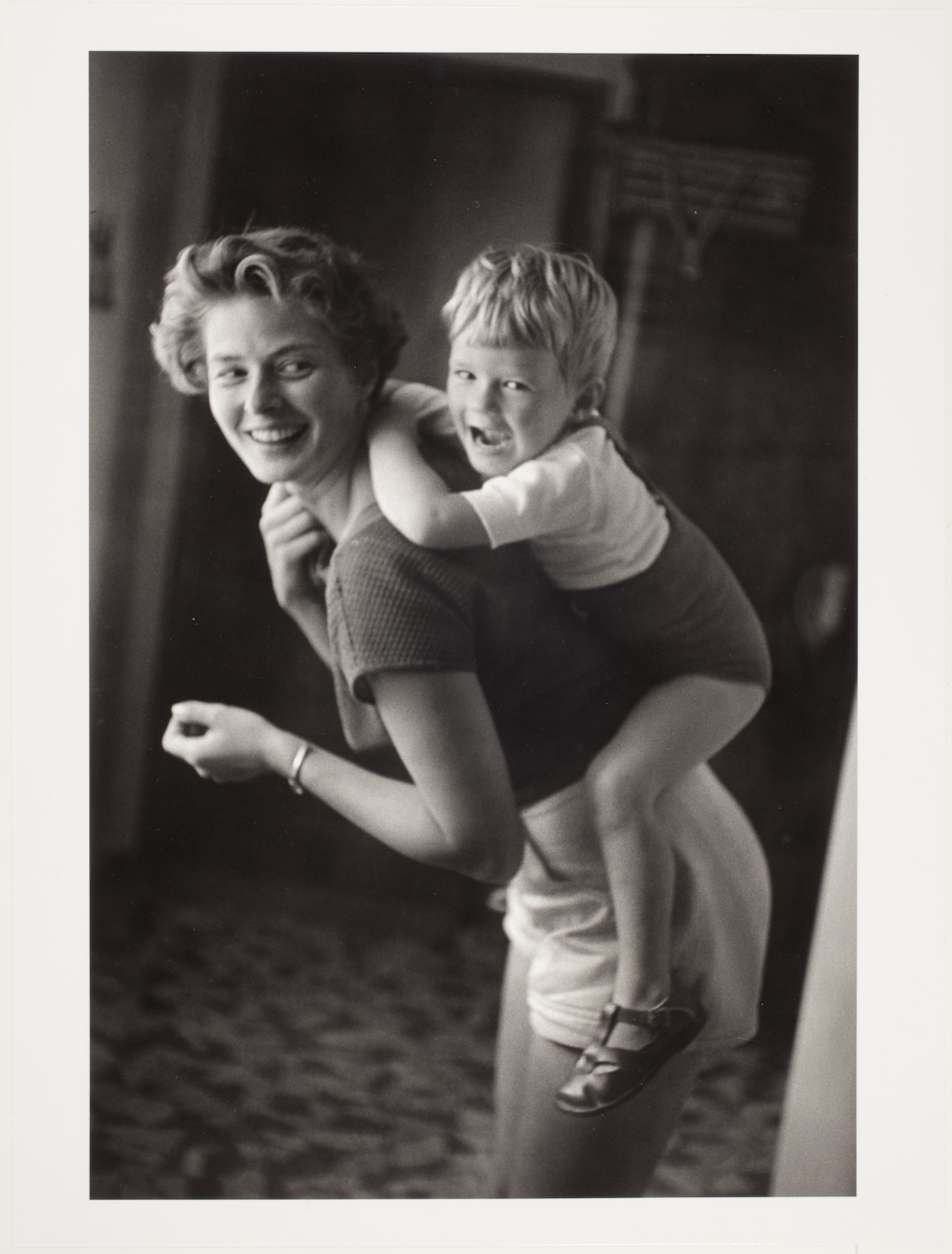 [Ingrid Bergman with her son, Rome] | International Center of Photography