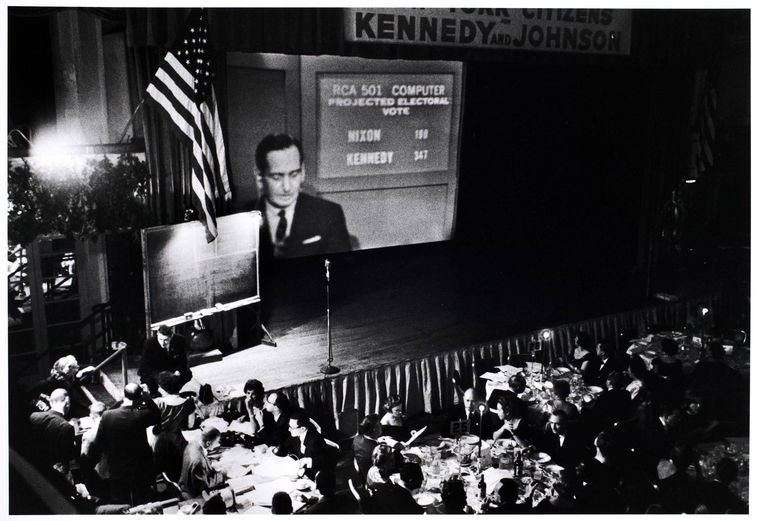 [New York Citizens for Kennedy and Johnson election night dinner, Astor ...