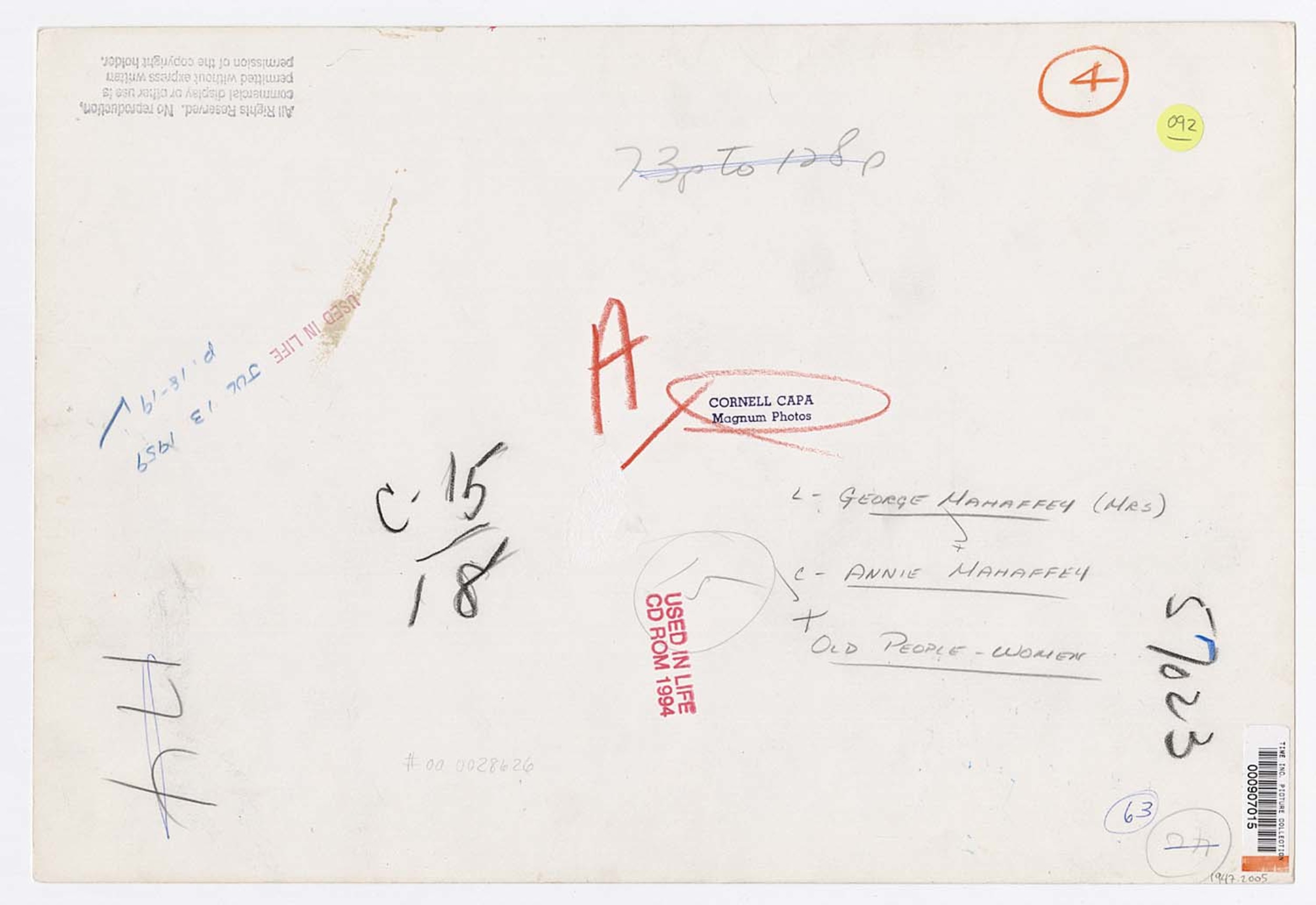 [Mrs. George Mahaffey having conversation with her friend as her 80 ...