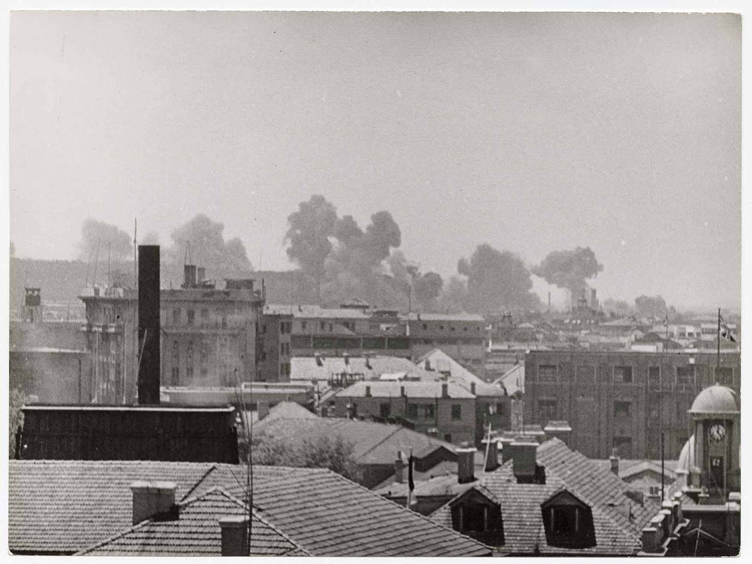 [City being bombed, China] | International Center of Photography