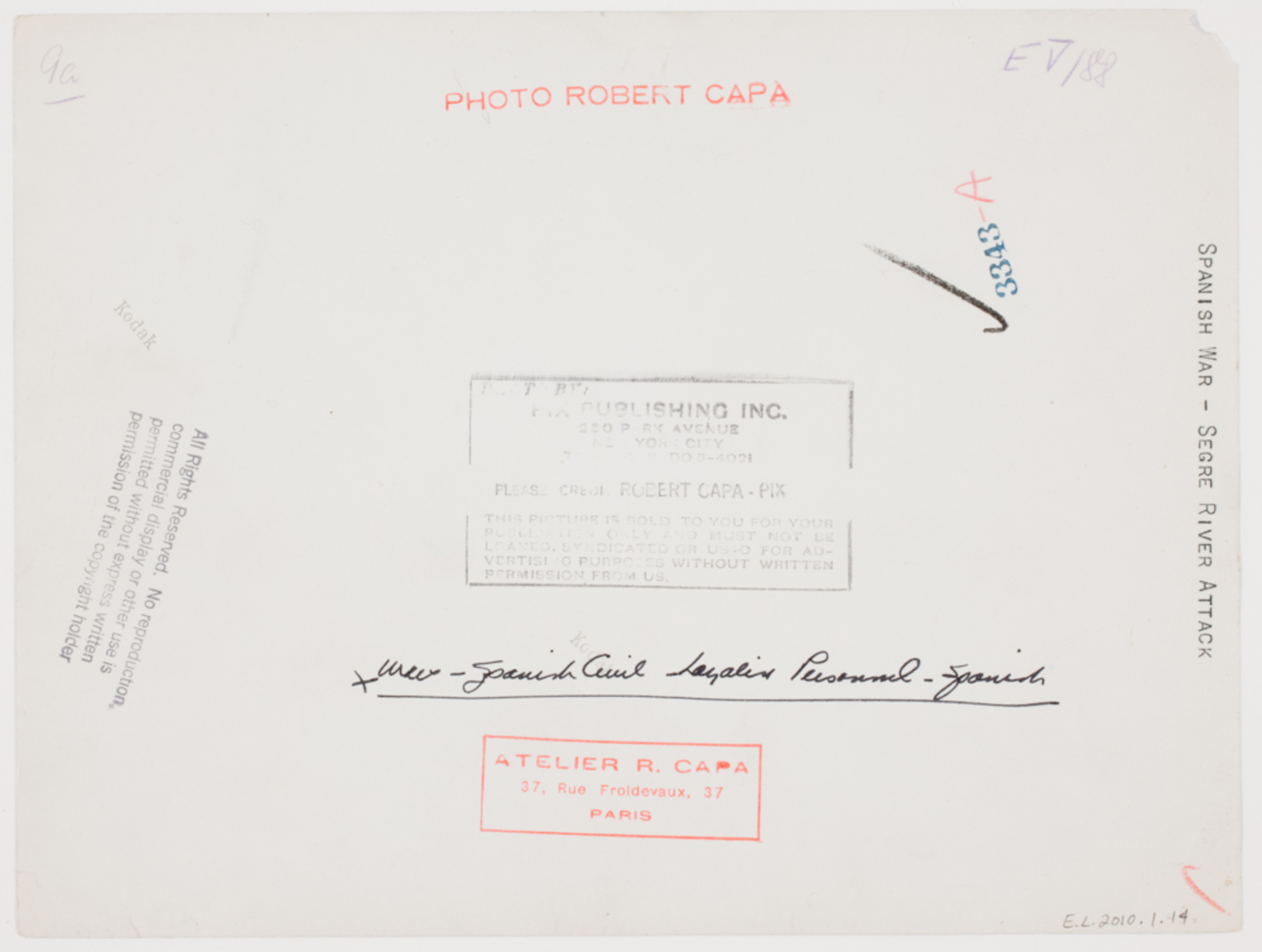 [Republican soldiers before the Battle of Rio Segre, near Fraga, Aragon ...